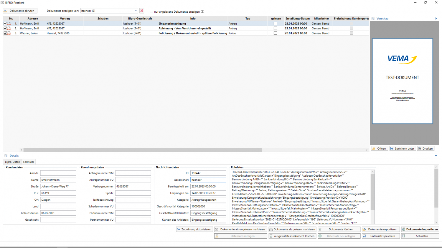 BiPRO Normen umgesetzt - aB-Agenta Software für Versicherungsmakler