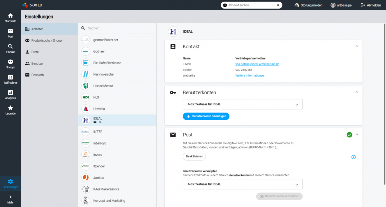 BiPRO Normen umgesetzt - aB-Agenta Software für Versicherungsmakler